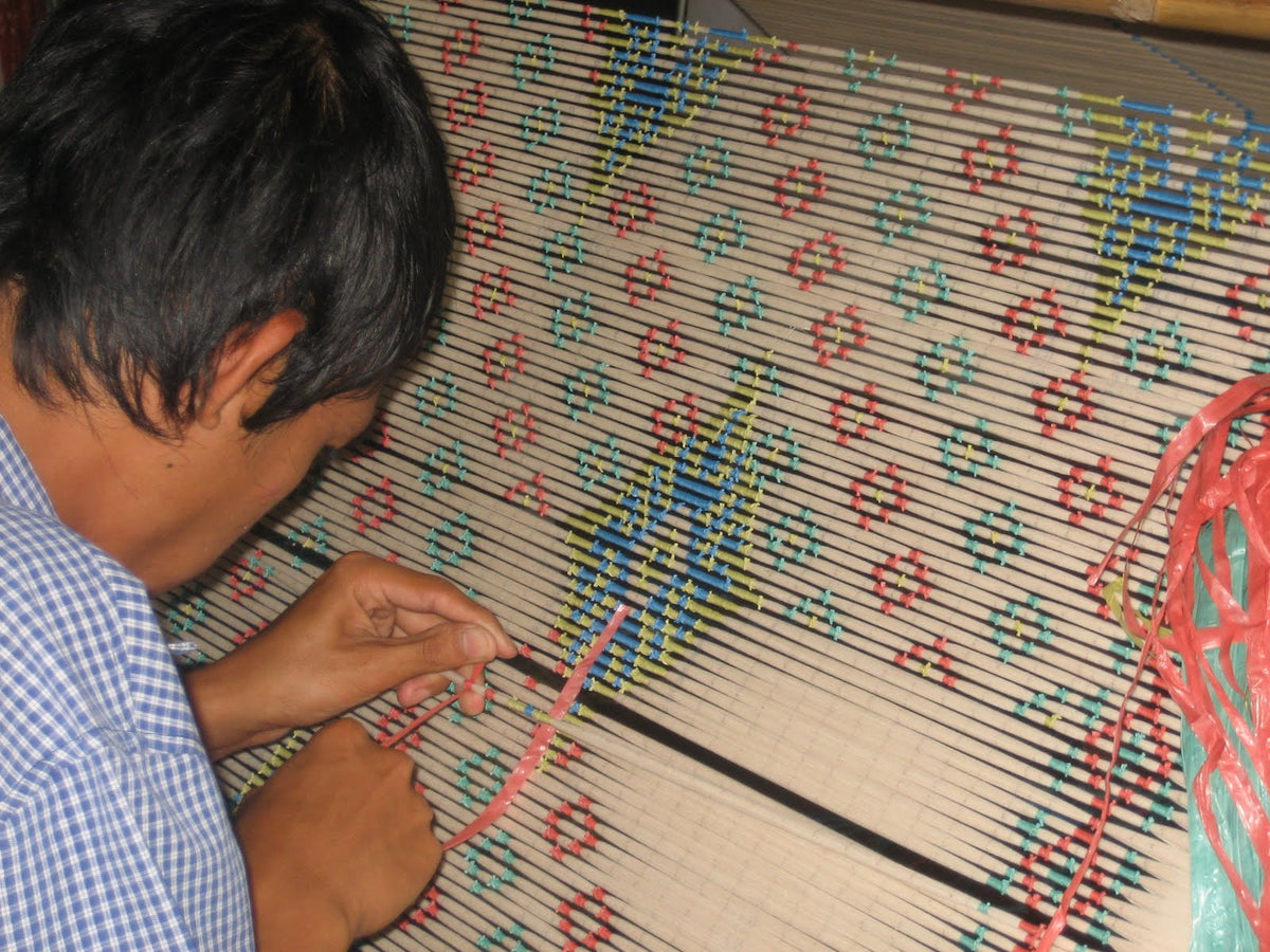 Ikat Weaving Methods 39 Dyeing Ikat, Warp Dyeing Ideas | Ikat, New