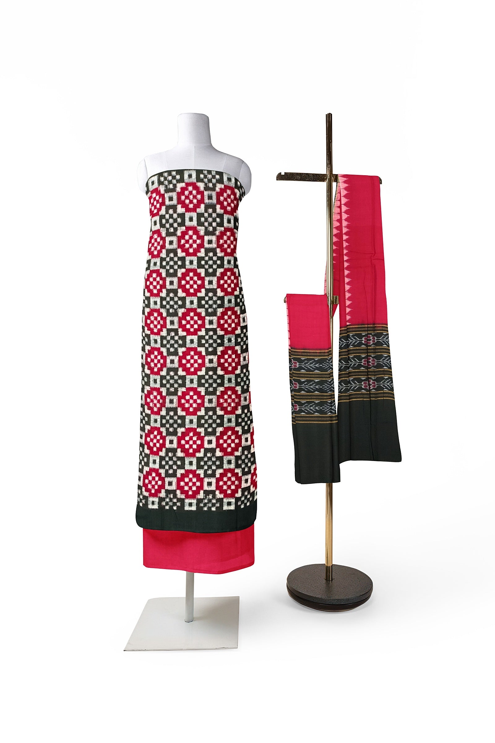 Pasapali design Sambalpuri cotton dess material set